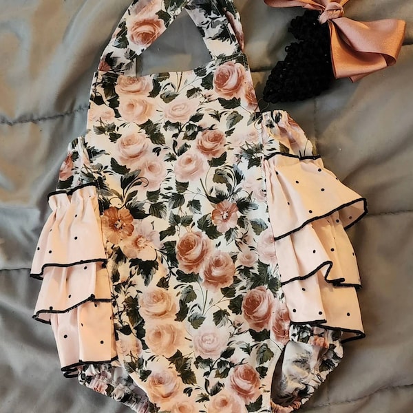 Baby Pattern PDF, Ruffled Baby Romper, Bubble Pattern for Boy or Girl ...