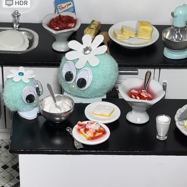 1:12 Miniature Dollhouse Easter Egg Coloring Set - Etsy