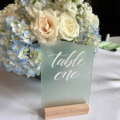 Table Numbers Sea Glass Table Numbers Wedding Decor Beach - Etsy