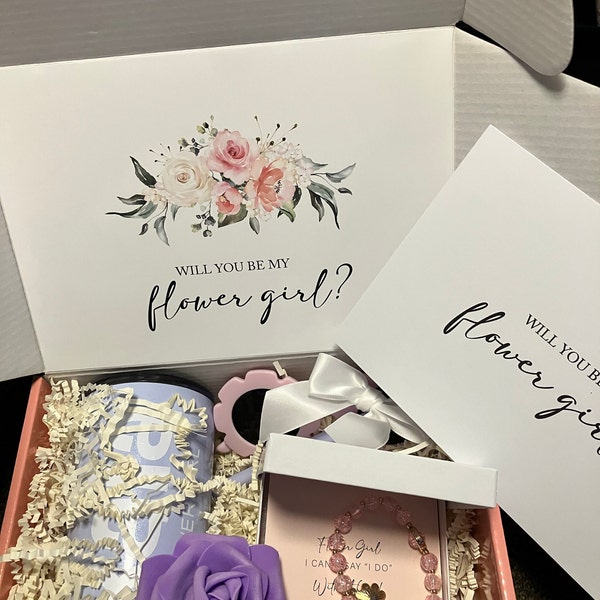 Flower Girl Proposal Box Gift, Flower Girl Gift Set, Flower Sunglasses ...