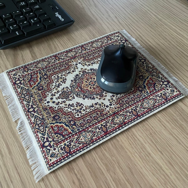 Beautiful Red Turkish Carpet Mouse Pad Persian Rug Office Decor ...