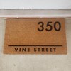 Doormat Address Custom Address Door Mat Large Custom Doormat ...