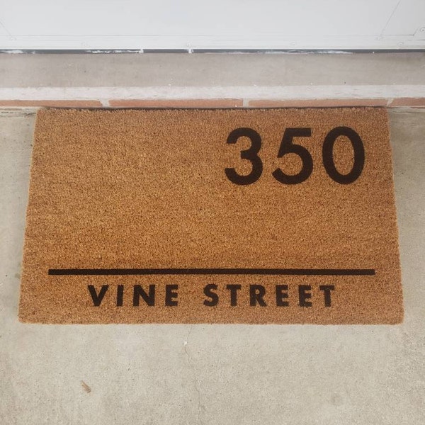Doormat Address Custom Address Door Mat Large Custom Doormat ...