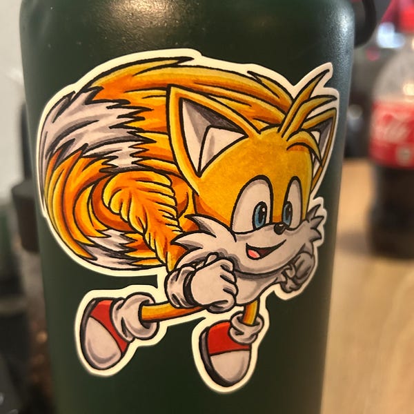 Miles "tails" Prower Sticker - Etsy