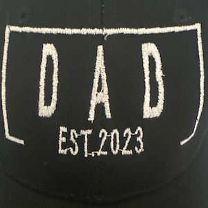 Personalized Dad Baseball Cap W/ Title, Est. Year 12 Colors, 12 Thread ...