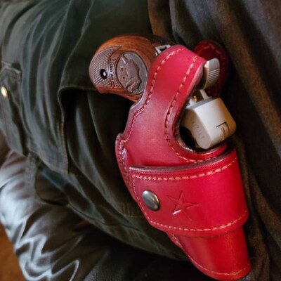 Western Leather Cowboy Holster Colt SSA Colt Python - Etsy