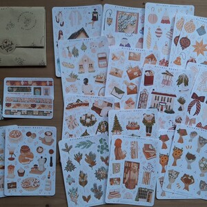 Autumn 2022 Bundle of 5 Sticker Sheets Bullet Journal Sticker ...
