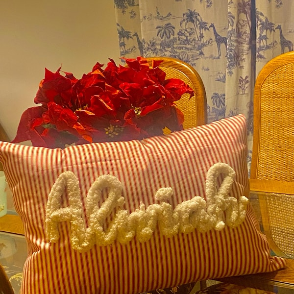 Cursive Yarn Embroidery Font - Machine Embroidery Font for Chenille ...