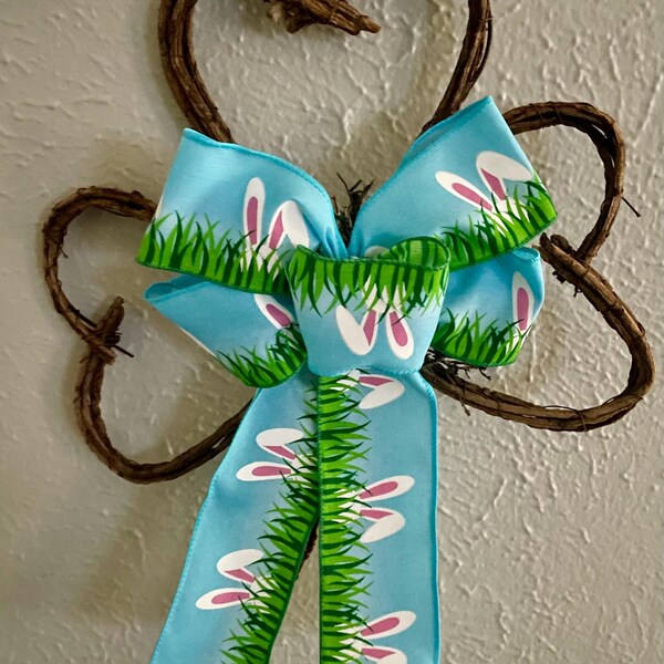 Natural Burlap Handmade Wired Bow - Choose Size - Fall Bow - Autumn Bow ...