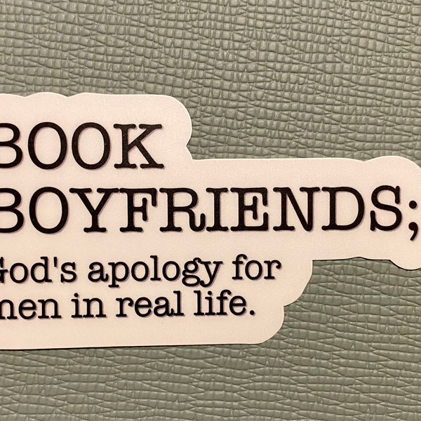 Book Boyfriends Waterproof Sticker - Etsy