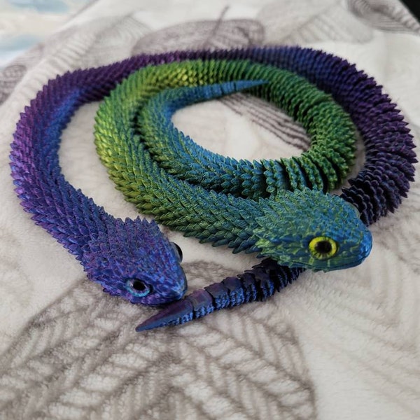 Articulated Bush Viper Toy - Dragon Snake - Etsy