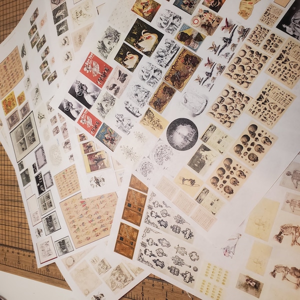 Printable Mini Pictures (public Domain/copy Right Free) - Etsy