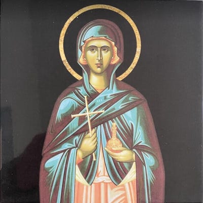 Catholic Decor Virgin of Humility Icon on Ceramic Tile Reinassance Art ...