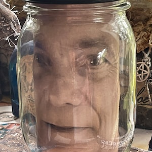 Halloween Decoration YOUR FACE in Jar, Scary Halloween Décor, Halloween ...
