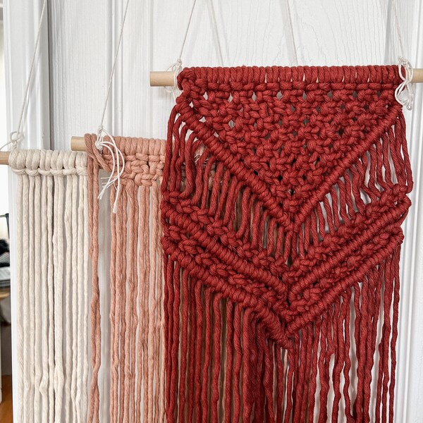 Beginner Macrame Bundle, 4 Easy Macrame Wall Hanging Tutorials Pdfs ...