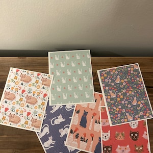 Red Birds Note Cards/set of 12, Budget EZ, Blank Inside - Etsy