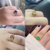 14K Gold Mood Ring, Dainty Ring for Women, Feeling Stone Ring, Colorful ...