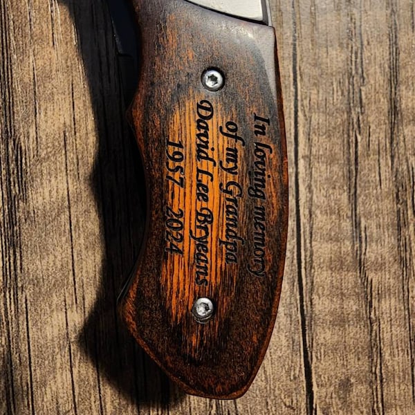 Custom Engraved Cremation Keepsake Knife. HIGH QUALITY & Free Priority ...