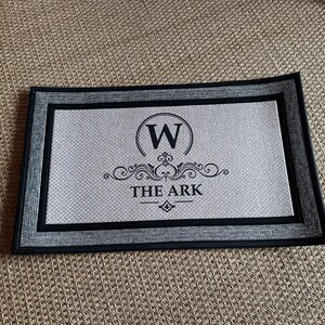 Single Initial Monogram Doormat, Classic Serif Style Letters 30x18 ...