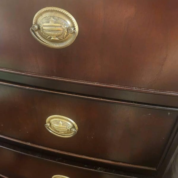 Vintage Faux Mock Key Knob Brass Colored Small Drawer or Cabinet Door ...