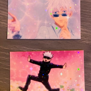 Gojo Funny Stickers HOLOGRAPHIC Set Anime Meme, JJK, Sorcerer, Satoru ...