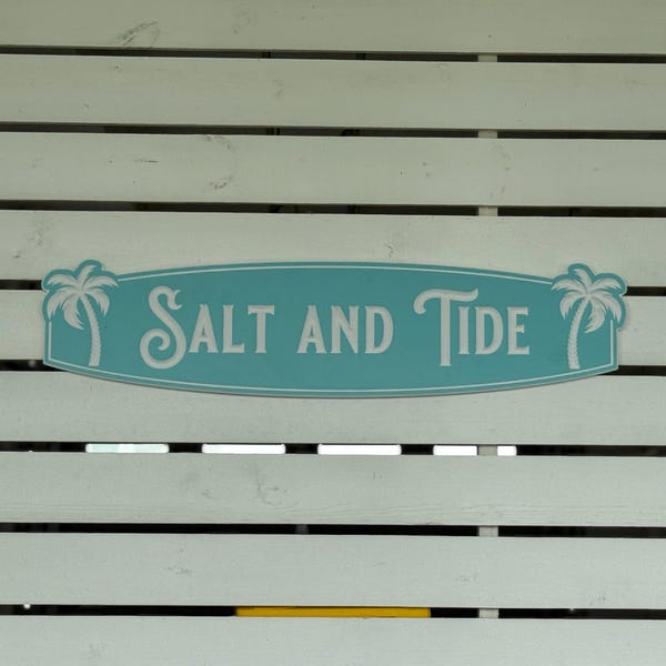 Personalized Custom PVC Sign for Your Beach Home Coastal Retreat ...