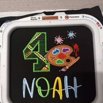 Paint Palette Numbers 1-9 Applique Paint Splatters Instant Download - Etsy