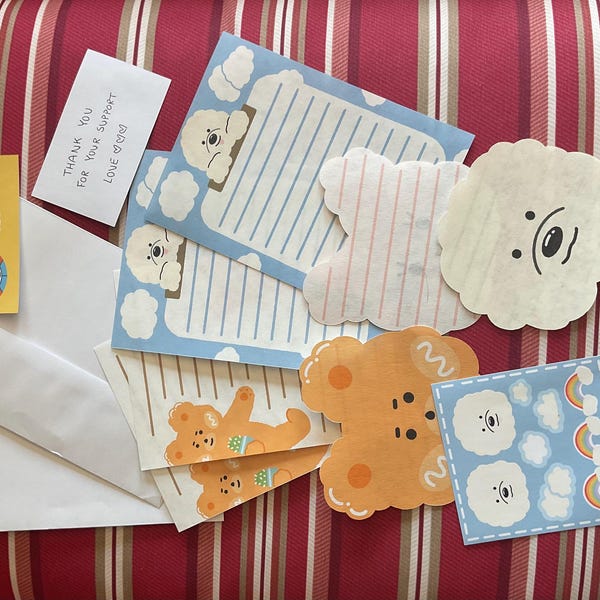 Animal Faces Letter Set (+ Mini Sticker Sheet & Envelopes) | Cute ...