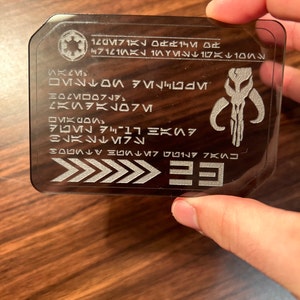 Star Wars Bounty Hunter Licence - Etsy