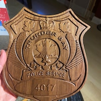 RCMP Wooden Badge - Etsy Canada