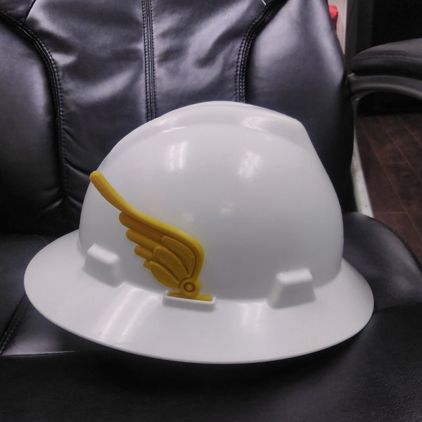 3D Printed Wings for Hard Hat: Construction Worker Accessory - Etsy