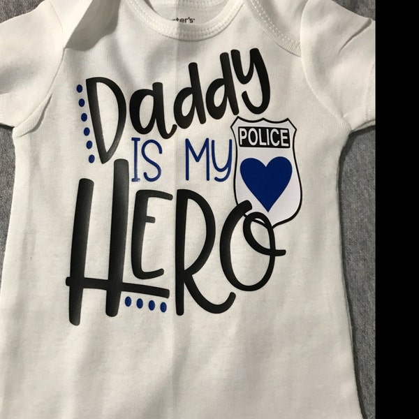 Police Officer SVG Police SVG Daddy is My Hero Cut File Dxf & SVG Files ...