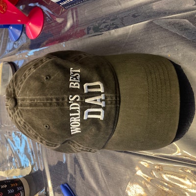 World's Best Dad Cap Dad Hat Dad Cap Embroidered Hat Father's Day Gift ...