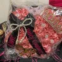 Graduation Ramo Buchon With Teddy Bear, Eternal Rose Bouquet, Handmade ...