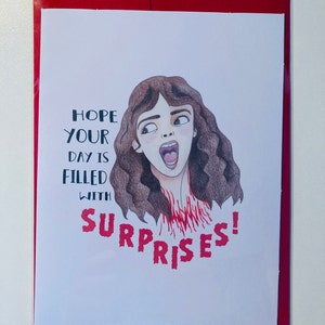 Horror Movie Birthday Horror Birthday Card Final - Etsy