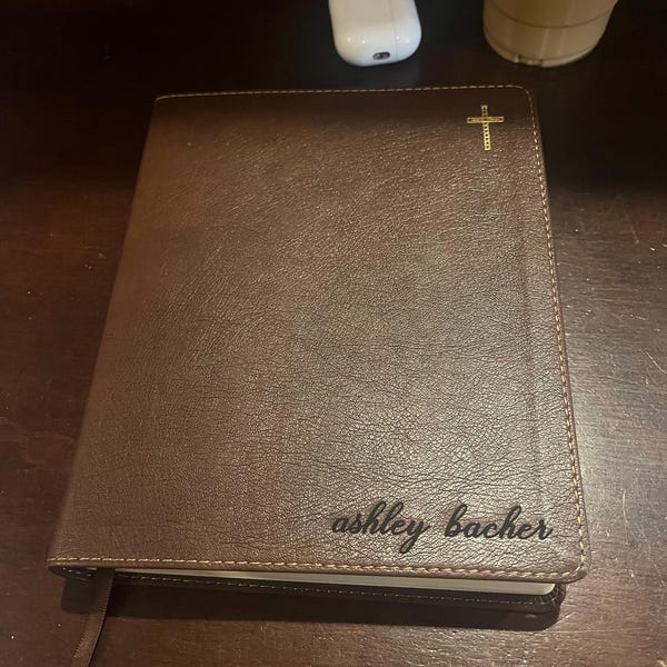 Custom ESV Bible, ESV Large Print Bible Thinline, Custom Engraved Bible ...
