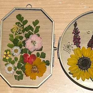 A Set of 8 Pressed Flower Bookmarks, Gift Idea for Book Lovers, Real ...