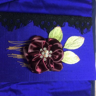 6 Handmade Ribbon Roses 1.5 Inches Have Over 150 Colors to - Etsy