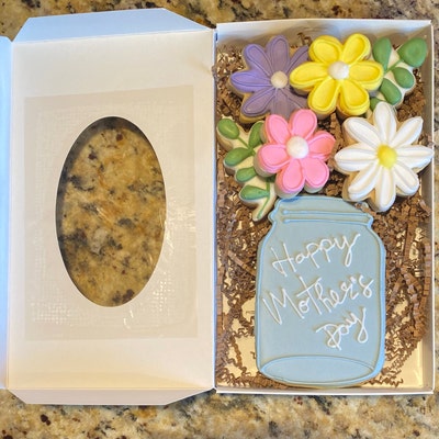 Mason Jar With Flowers and Leaf Set of 4 Cookie Cutter and Fondant ...