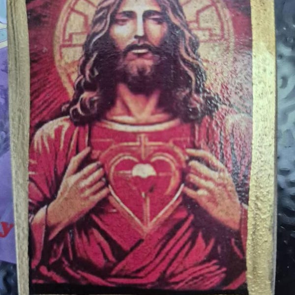 Christ With Sword Icon: Orthodox Christian Art Magnet on Wood - Etsy