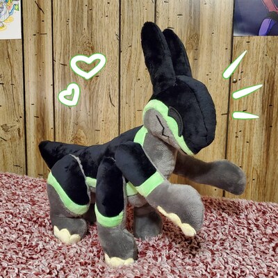 Baby Alien Cat Plush Handmade Kawaii Plushie Cute Stuffed Animal Art ...