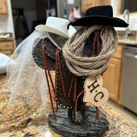 Saddle Cake Topper-grooms Cake Topper-horse Saddle-rustic-birthday Cake ...