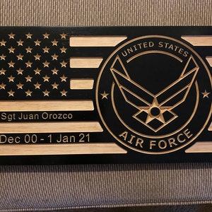 US Air Force, Flag, Wooden Flag, Flag, US Wooded Flag, Sign, American ...