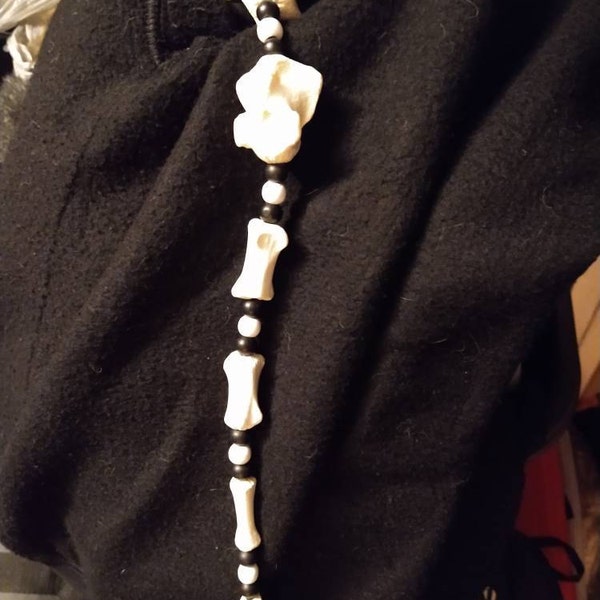 Articulated Bone Tails - Black and Gary - Bone Jewelry - Macabre ...
