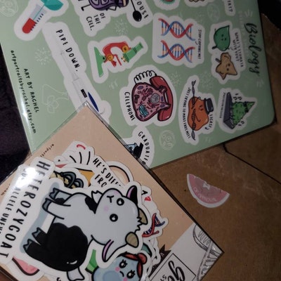 Biology Sticker Sheet Science, Genetics, Pre-med Bullet Journal, Agenda ...