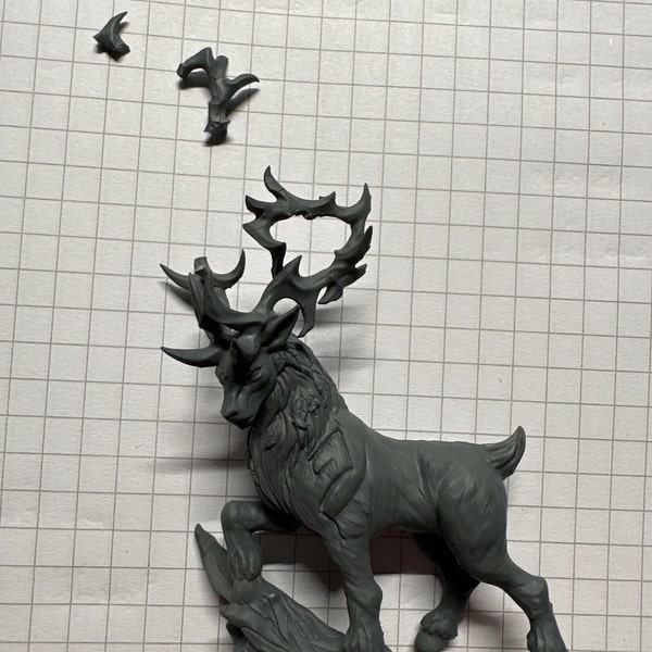 Giant Elk Moose Stag Deer | Premium Dnd Miniature Mini | 28mm 32mm up ...