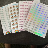 Annual Leave Words/functional/planner Stickers - Etsy