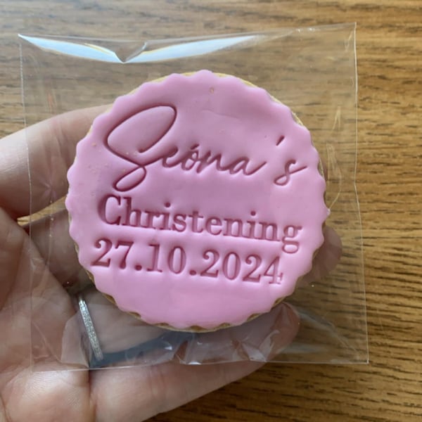 CUSTOM Names Mr and Mrs With Date Cookie Biscuit Stamp Fondant Cake ...
