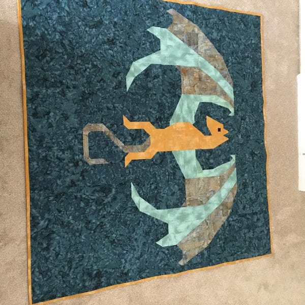 Space Applique Quilt Block Patterns: Astronaut, Shuttle, UFO (PDF ...