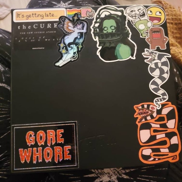 Funny Horror Movie Sticker Spooky Laptop Decals for Cooler Stickers ...